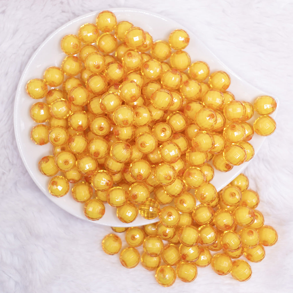 12mm Mustard Yellow Transparent Bead in a Bead Bubblegum Beads | The ...