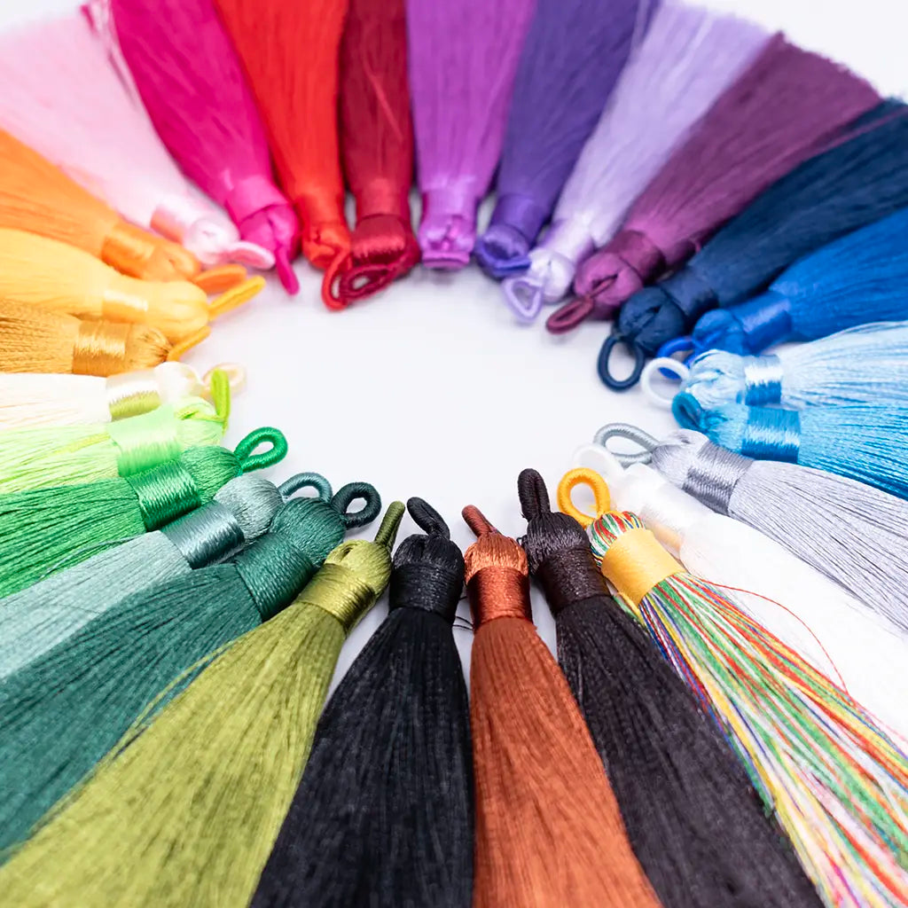 Faux Silk Tassels with Hanging Loop | The BumbleBead Company