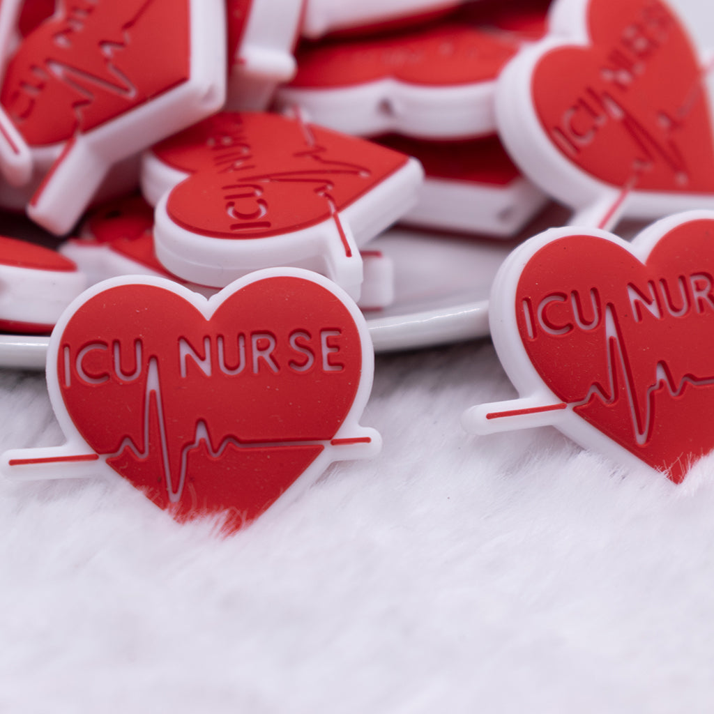 ICU Nurse Silicone Focal Bead Accessory | The BumbleBead Company