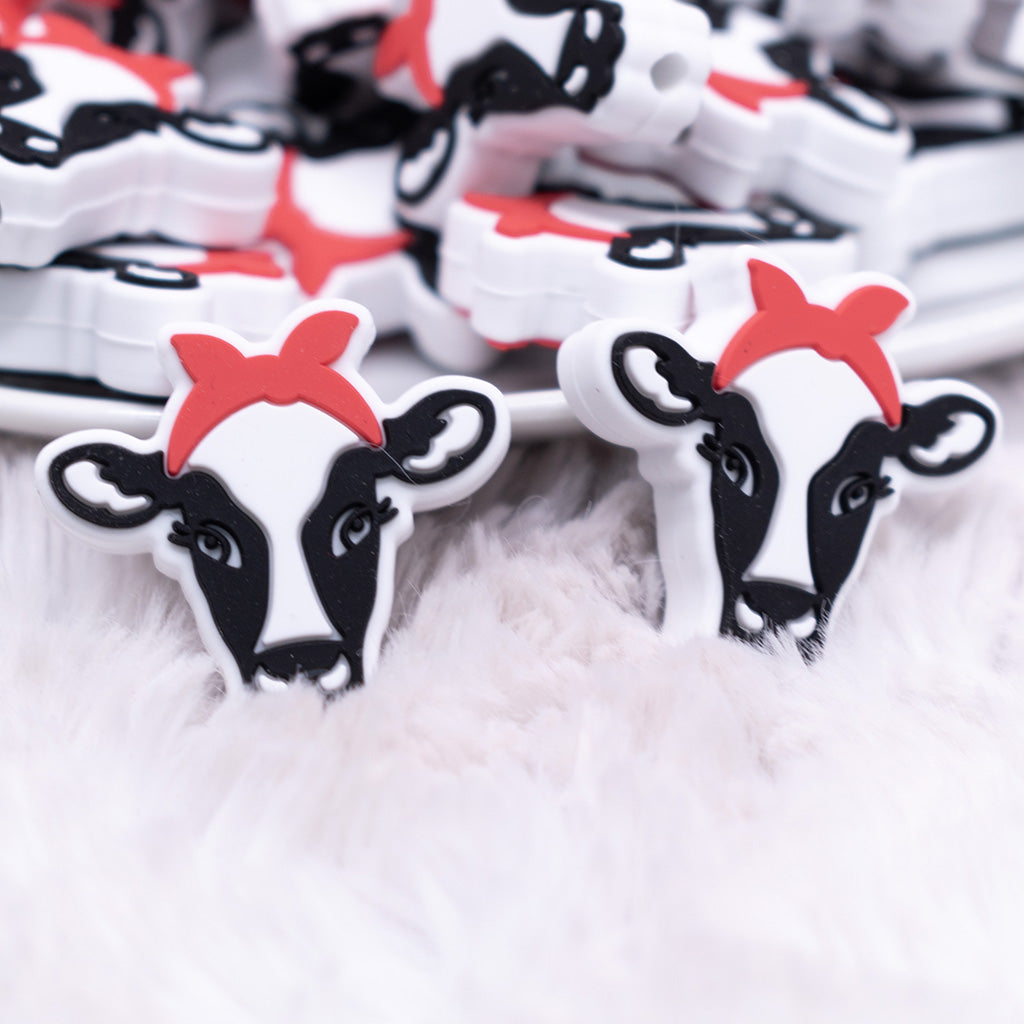 Rosie the Cow Silicone Focal Bead Accessory | The BumbleBead Company