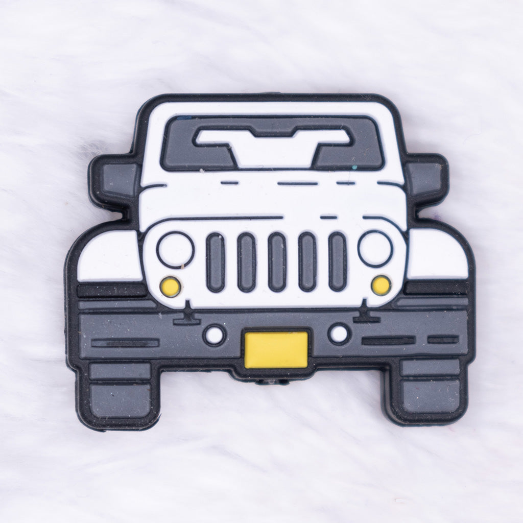 4 Wheel Drive White Vehicle Silicone Focal Bead Accessory | The ...