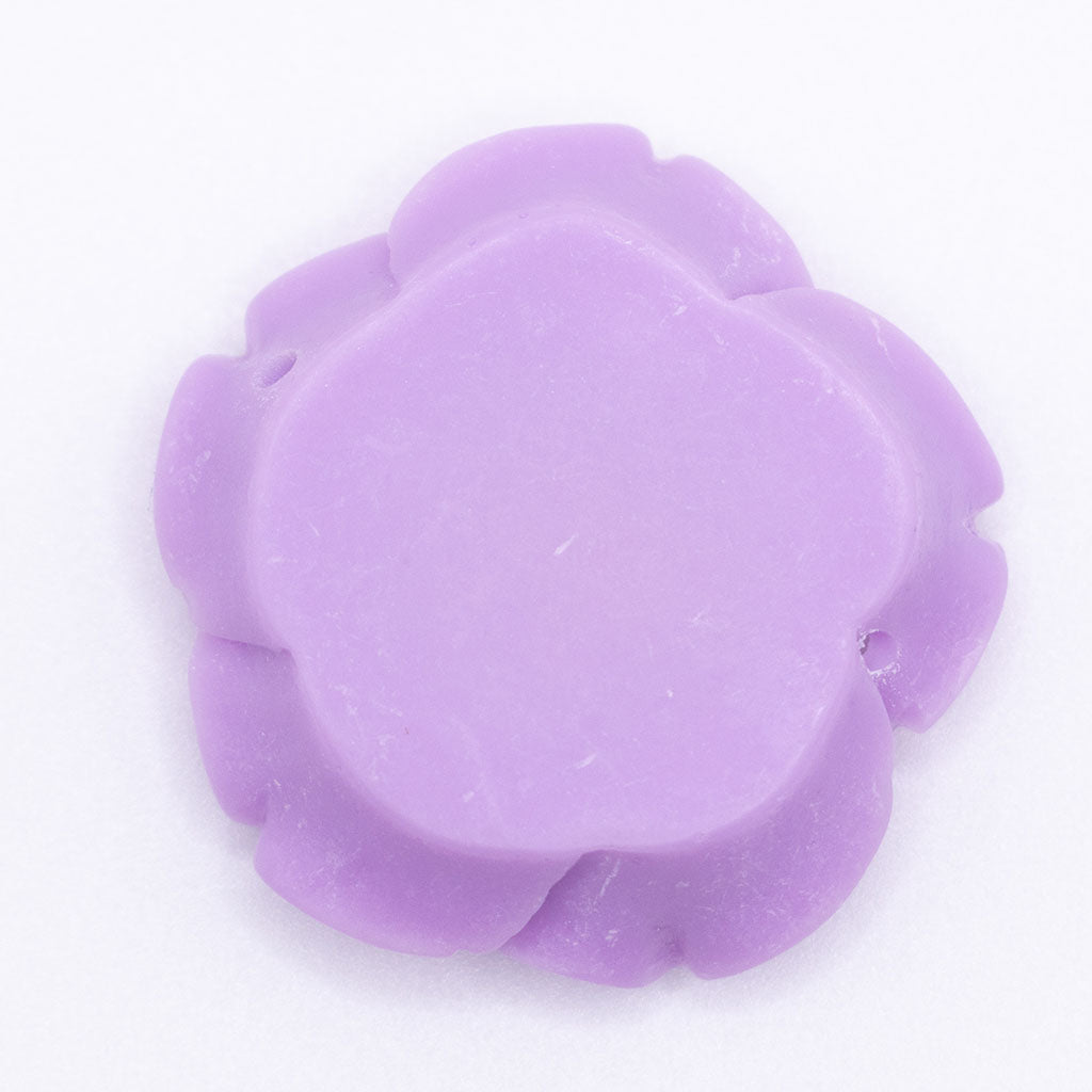 42mm Purple Acrylic Rose Flower focal pendant | The BumbleBead Company